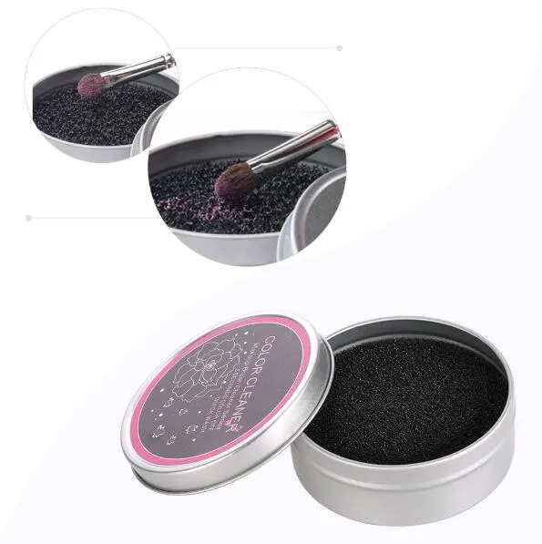 Makeup Brush Color Removal Sponge Instant Color Switch, Dry Cleaner Box ...