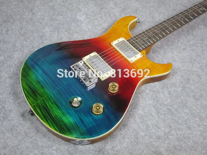Electric Guitar, Rainbow Finish, High Quality Musical Instrument For ...