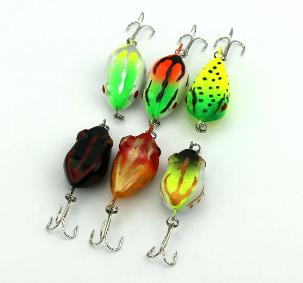 HENGJIA Hard Frog Crankbaits Frog Fishing Lures Aisc Artificial Plastic ...