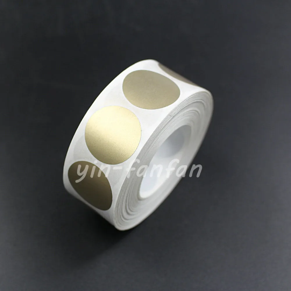 DHgate.com:1000Pcs Scratch Off Stickers 25mm Round Gold Color Blank ...