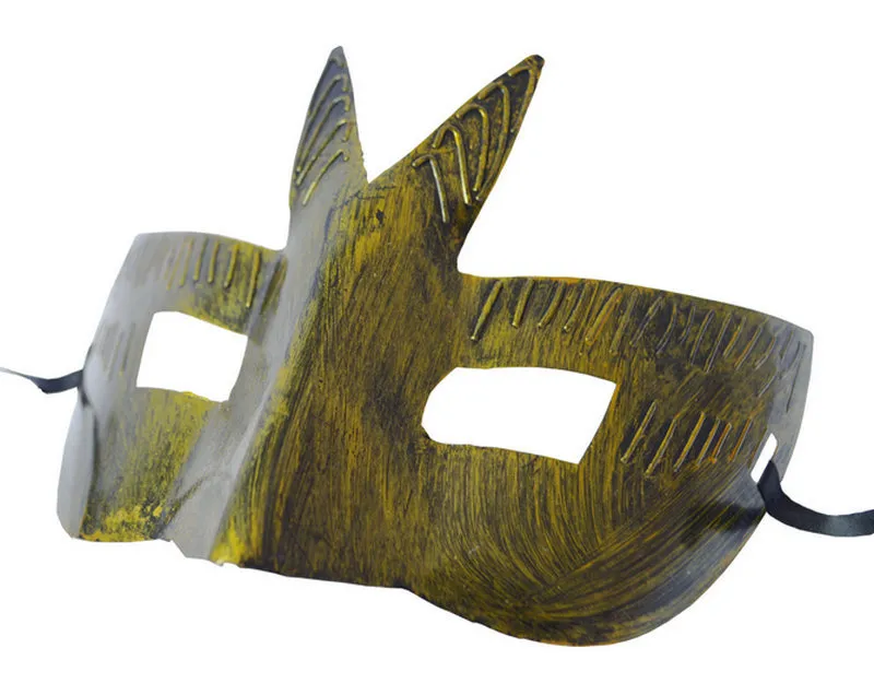 Vintage Greco Roman Gladiator Masquerade Mask For Men Golden/Silver ...