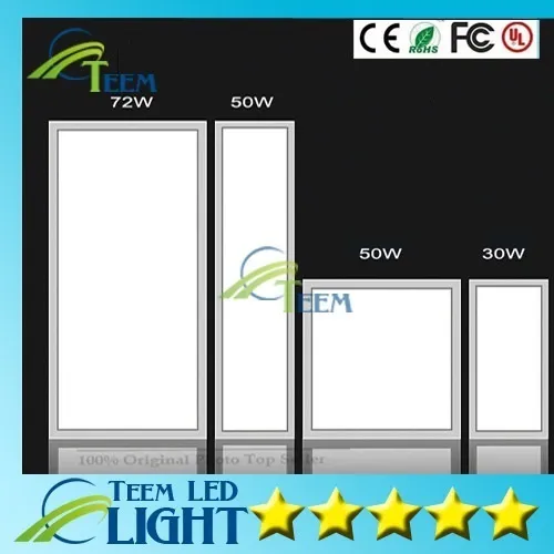 Recessed LED Panel Lights: 300x300mm/12x12in, 600x300mm/24x12in ...