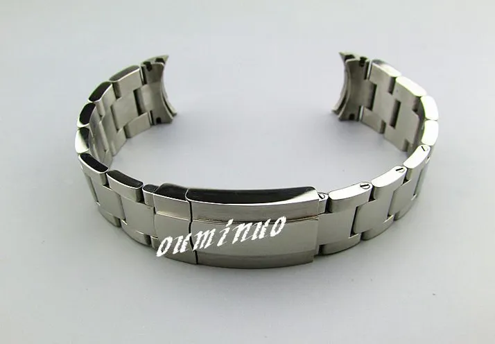 DHgate.com:20mm 316L Stainless Steel Silver Watch Band, Curved End ...