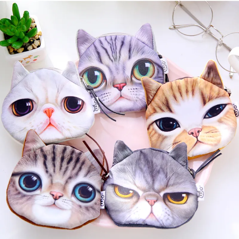 DHgate.com:Cute Cat Coin Purse for Women - Soft Leather Small Kitty ...