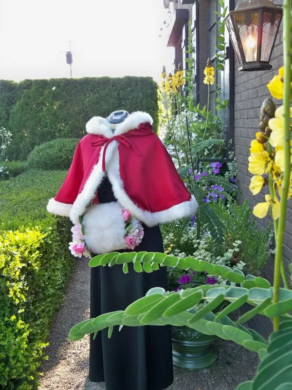 Handmade Satin Mini Snow Princess Bridal Cape Waist Length, Reversible ...