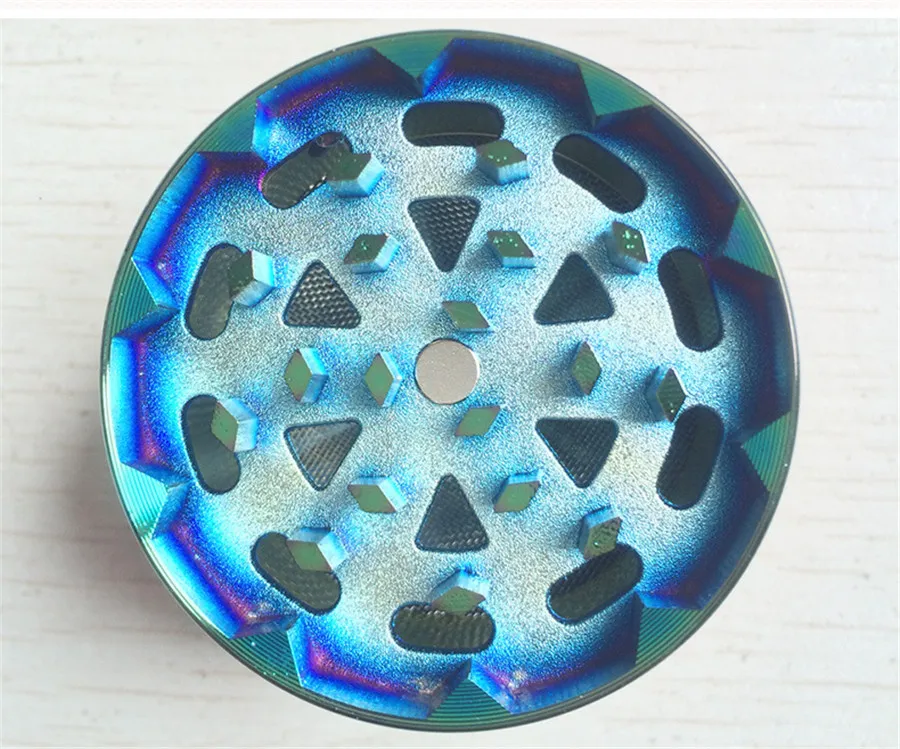 2024 Rainbow Metal CNC SharpStone Grinder | 4 Layer Zinc Alloy Herb ...