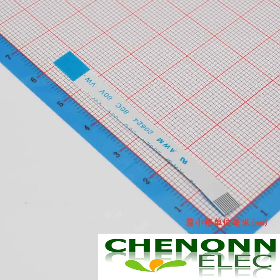 10-Pin 0.5mm Pitch FFC Cable: 60mm Flat Flex Ribbon Cable Type B ...