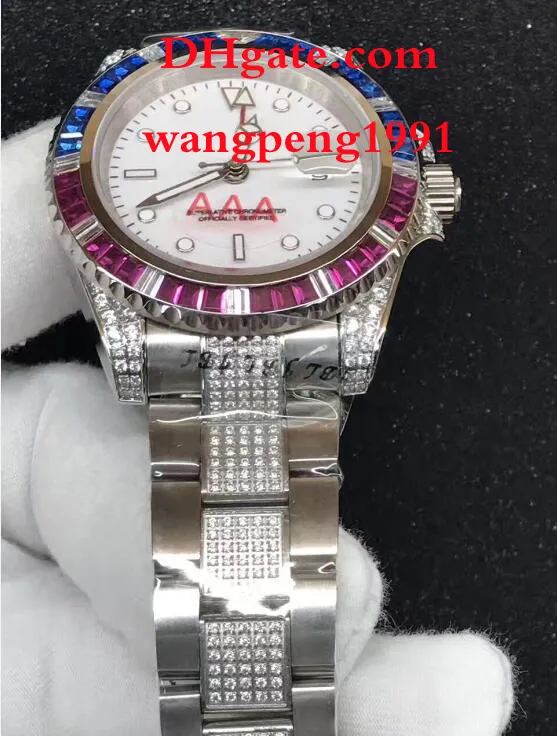 44mm Men's Automatic Wristwatch with White Dial, 2813 Movement ...