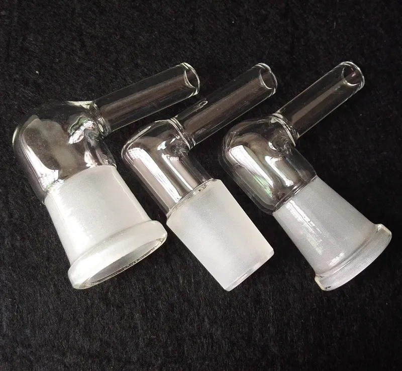 Glass Vapor Whip Adapter 14mm & 18.8mm Male/Female, 90 Degree Angle ...