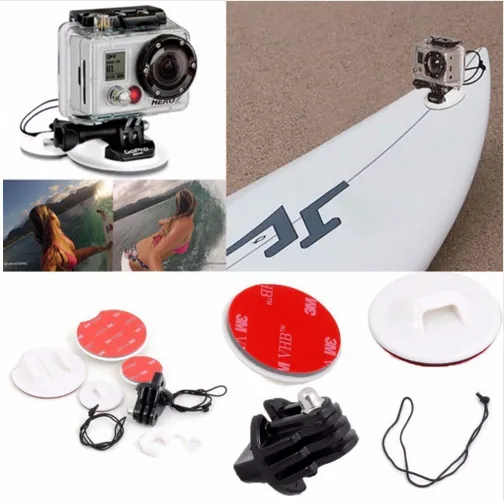 8-in-1 Surfboard Camera Mount Kit - GoPro Accessories with Tethers, FCS ...
