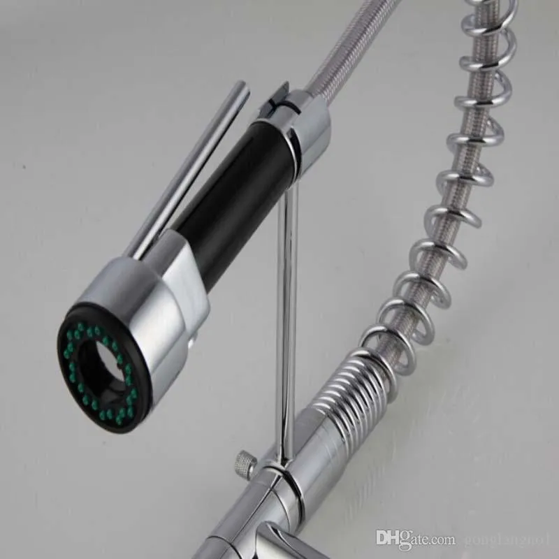 Wholesale And Retail Spring Kitchen Faucet Dual Spout Swivel Sprayer ...