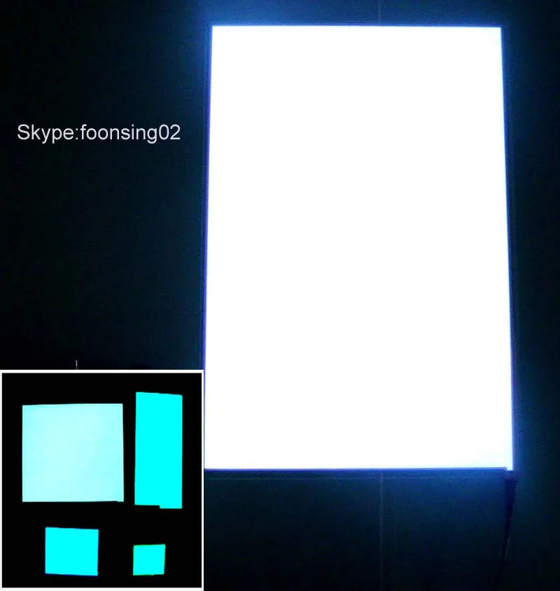 A4 الحجم الأبيض Coloe El Panel Light Paper DC12V عاكس السفينة Free By ...