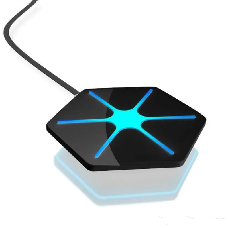 Triangle Wireless Charger, Qi-Certified Fast Charging Pad with LED ...