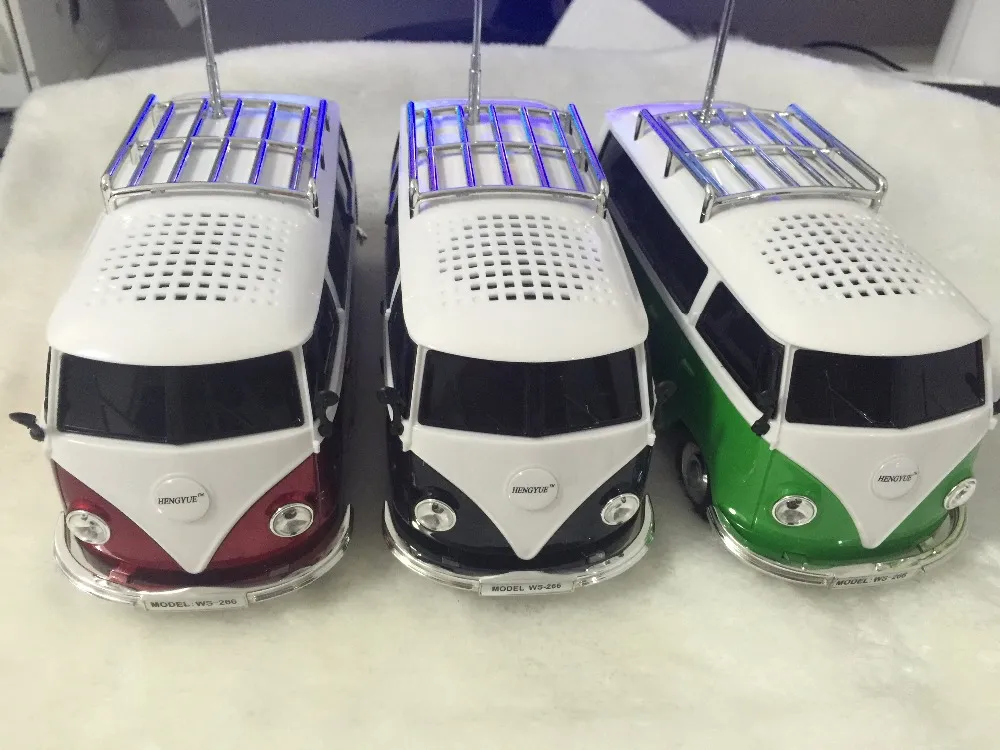 Buses WS 266BT Colorful Bluetooth 887 Bluetooth Speaker With Car Shaped ...