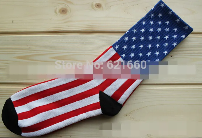 Wholesale Medium Thickness Sock Stocking Couples Tide Harajuku Socks Torx American Flag Stars ...