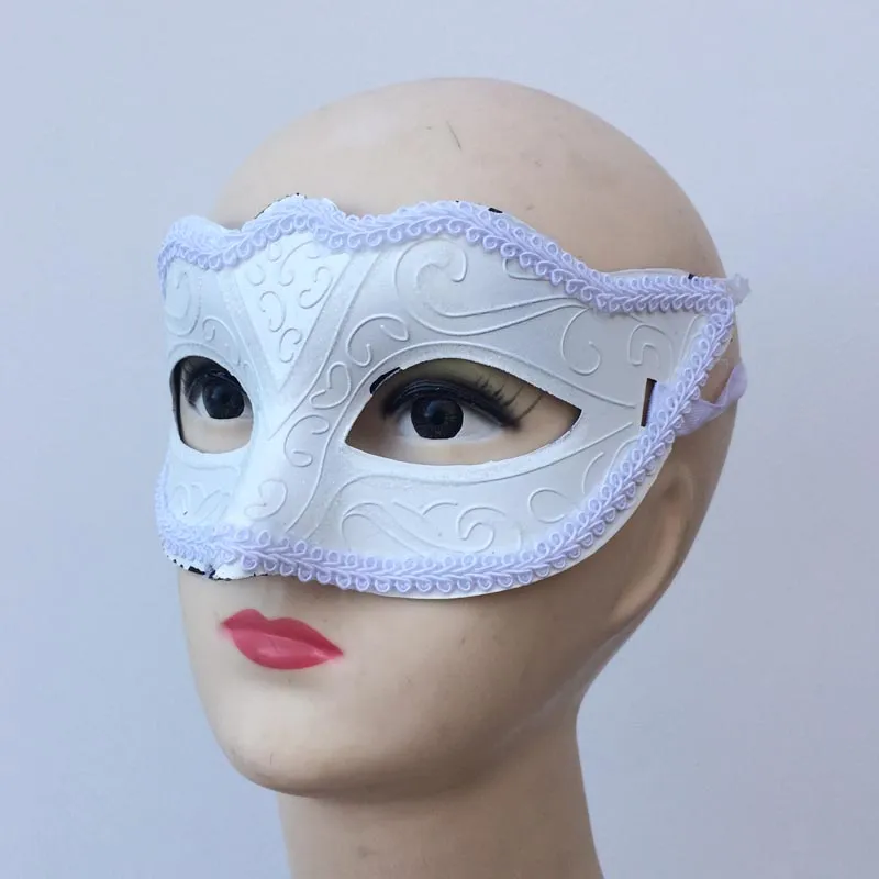 DHgate.com:White Lace Venetian Masquerade Mask for Women, Half Face ...