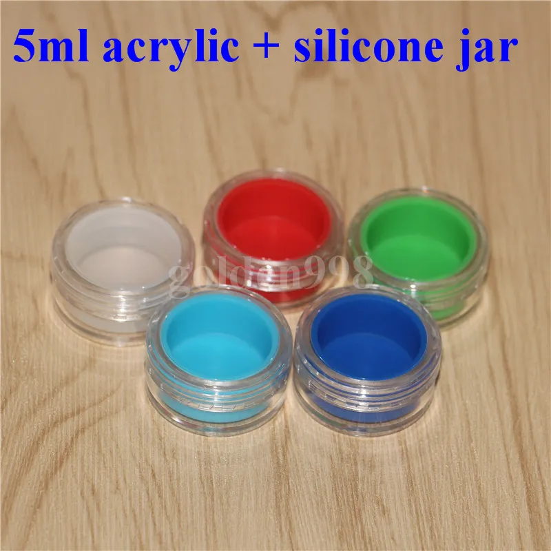 Wholesale 5ml Clear Acrylic Wax Concentrate Containers, Non Stick ...