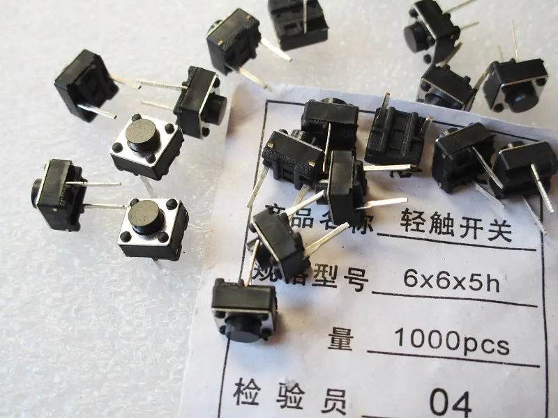 DHgate.com:Precision Micro Switch Button - 6x6x5mm Tactile Switch ...