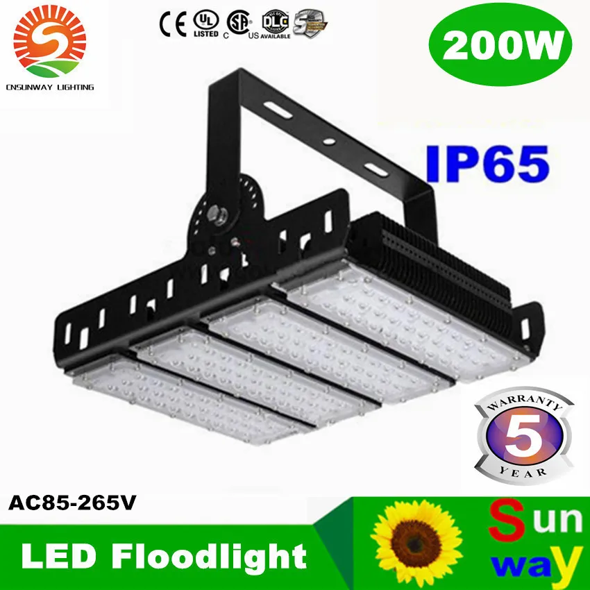 200W Ultra Slim Finned Radiator LED Floodlight IP65 Waterproof High ...