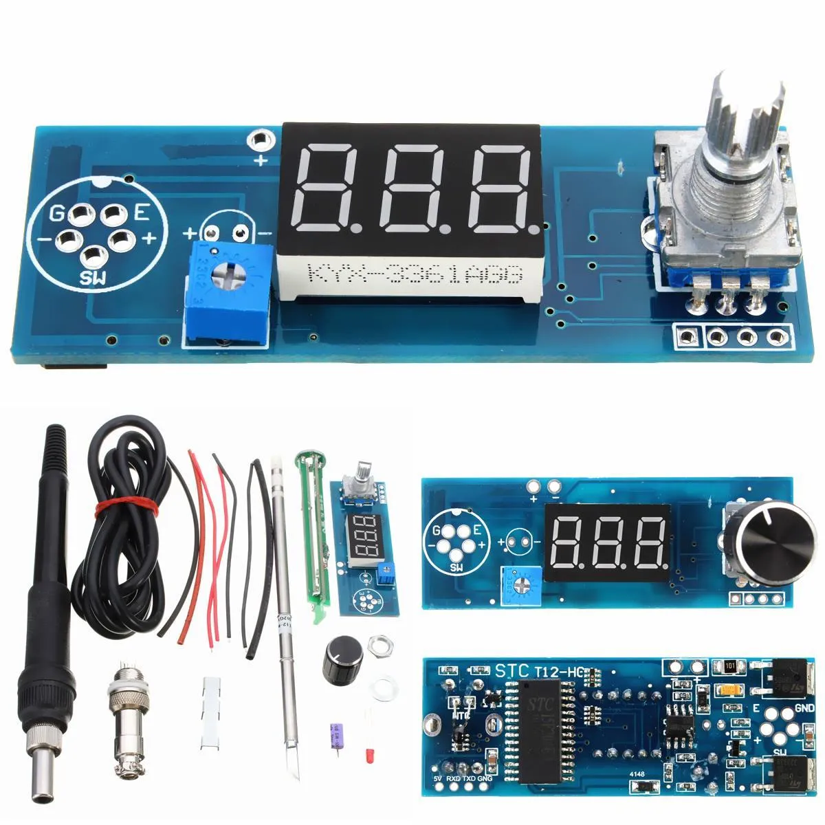 2024DIY Electric Soldering Iron Station Basic Ability Practical Digital ...
