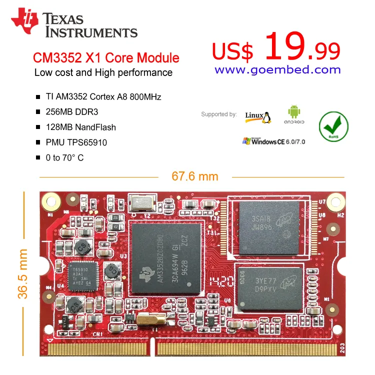 DHgate.com:AM3352N Beaglebone Black Embedded Linux Computer, AM335x Development Board, IoT ...