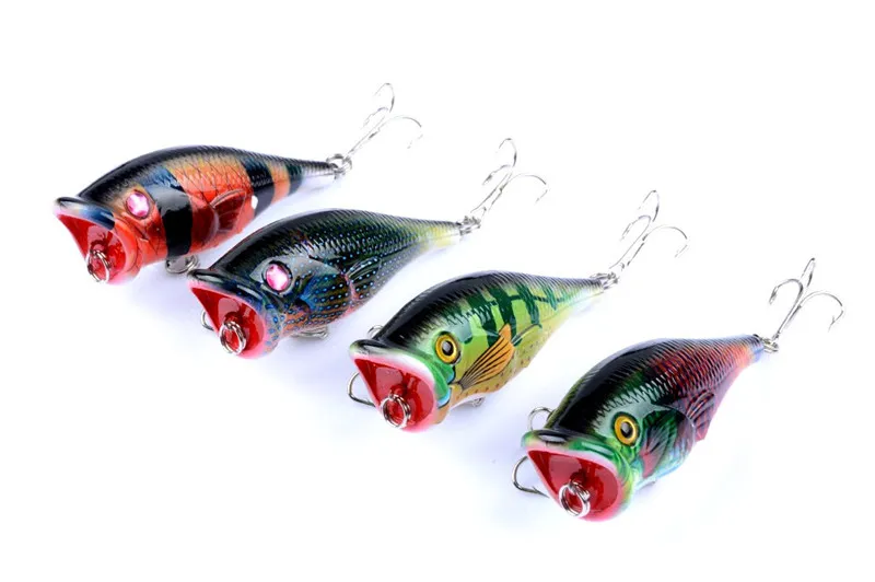 Colorful Painted Laser Popper Bait, 7.5cm 7.8g, Swimming Depth 0.2-0.6m ...