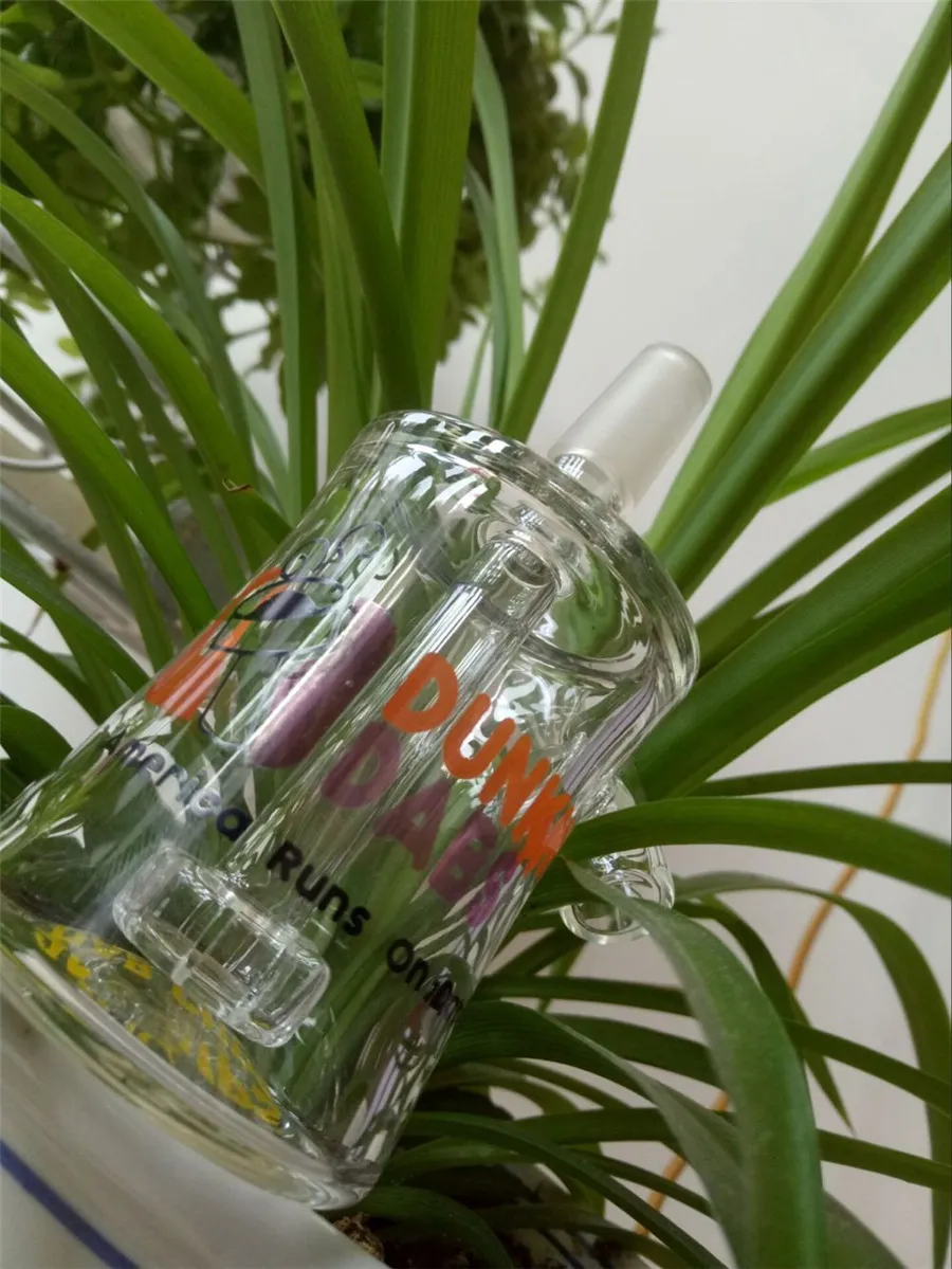 Dunkin Dabs American Runs On Dabs Mini Glass Bong Water Smoking Pipes ...