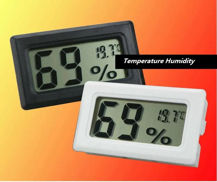 Digital LCD Indoor Temperature Humidity Meter Thermometer And Humidity ...
