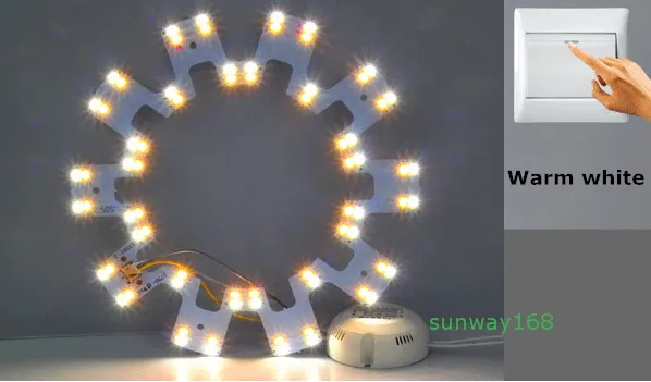 LED Circle Panel Light Round Ceiling Lamp With SMD 5730 LEDs 10W To 24W ...