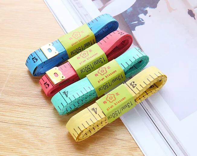 5m Cute Mini Measuring Tape for Waist Circumference with Three Rulers ...