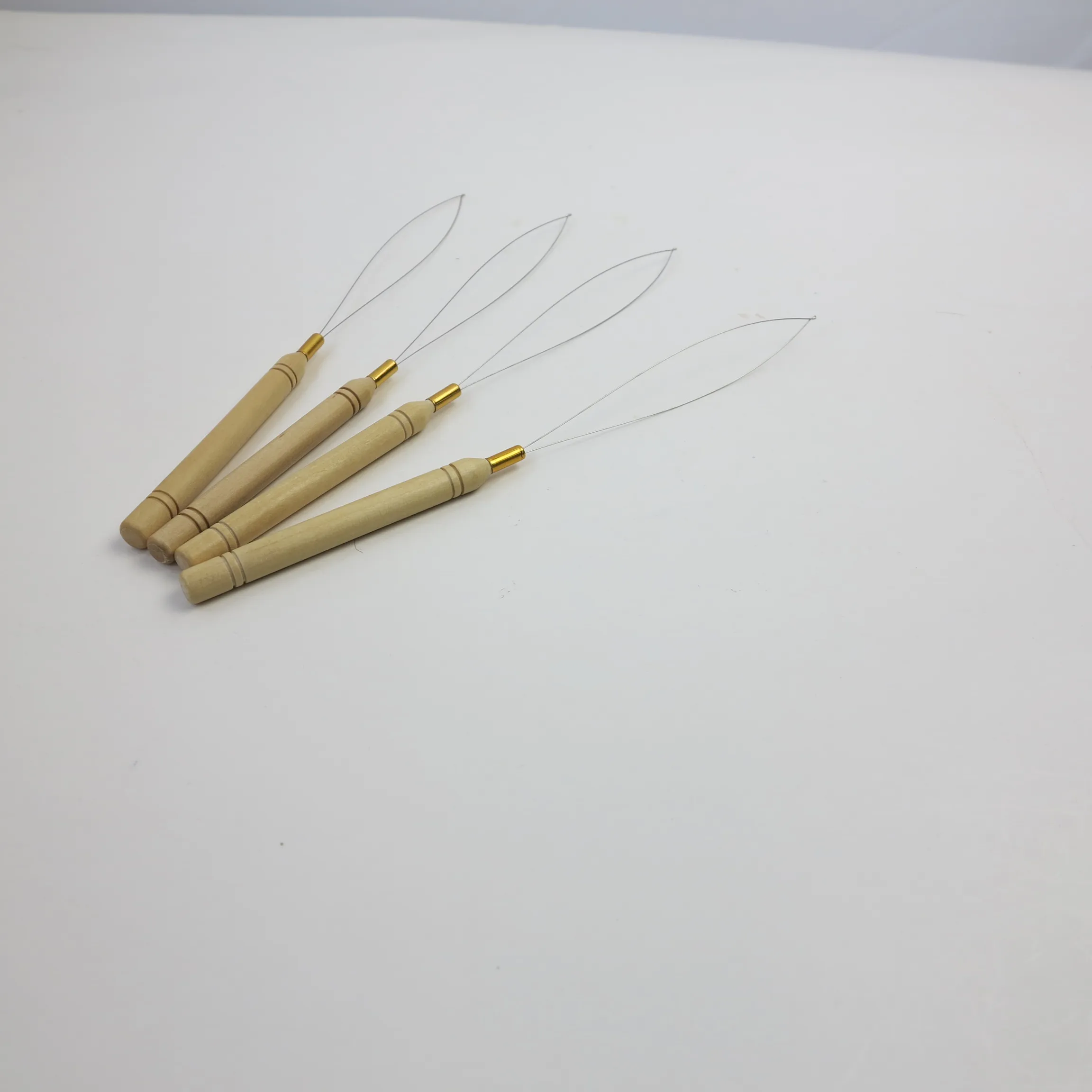 DHgate.com:Wooden Handled Micro Loop Hair Extensions Needle Threader ...