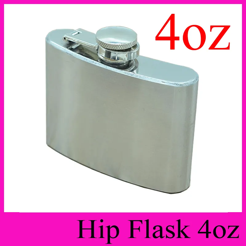 Portable 4 oz Stainless Steel Hip Flask 4 Ounce Pocket Liquor Flask ...