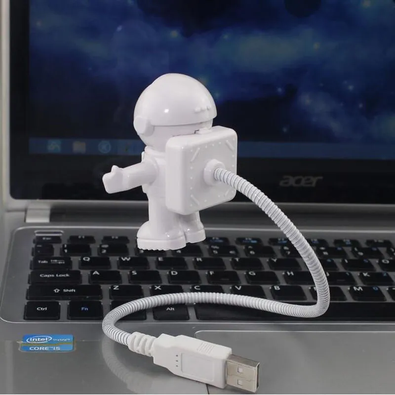 Astronaut LED Night Light USB Desk Lamp Flexible Space Lamp For ...