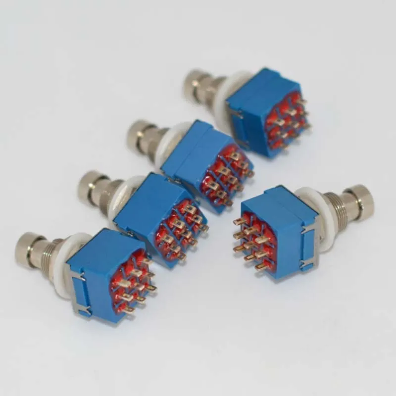 DHgate.com:5-Pack Metal 3PDT 9-Pin Stomp Box Guitar Effect Pedal True ...