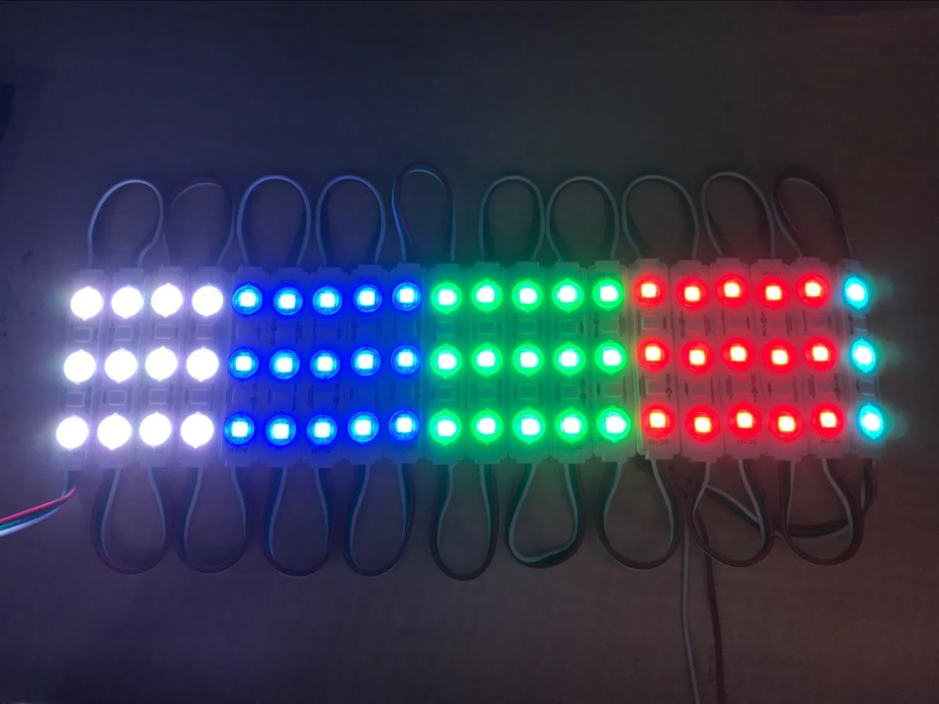 WS2811 SMD 5050 3 LED Modules Injection Lens Modules LED Pixel Digital ...