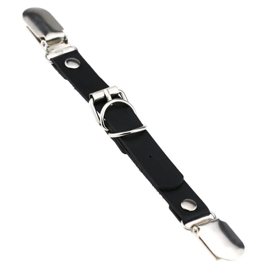 Harajuku Style Punk Silver Metal Fencing Duckbill PU Leather Leg Buckle ...