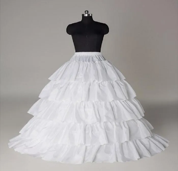 White Ball Gown Crinoline Petticoat: Plus Size Layered Skirt For Bridal ...