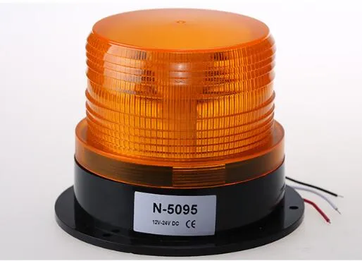 High-Intensity DC 12V/24V LED Car Warning Round Beacon Emergency Lights ...