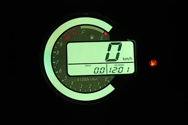 TKOSM 12500 RPM Motorcycle Speedometer LCD MPH Digital Odometer ...