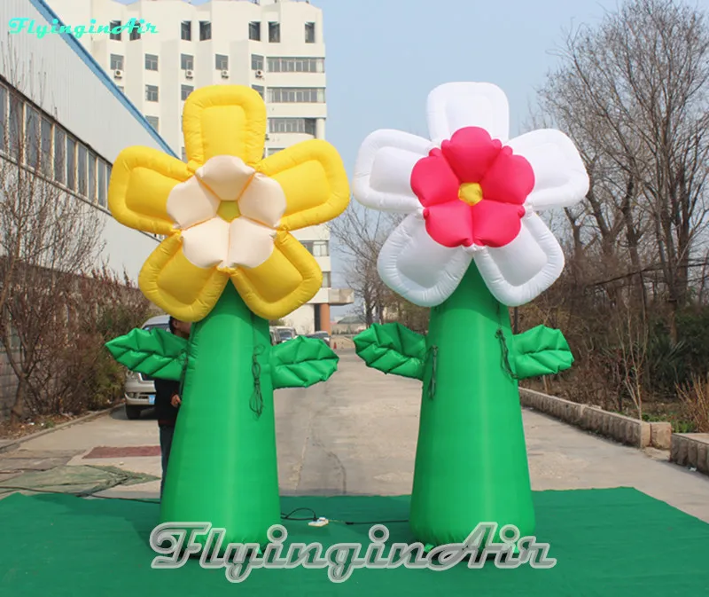 Giant Faux Flowers 3m Giant Flower Multicolor Inflatable Flower For ...