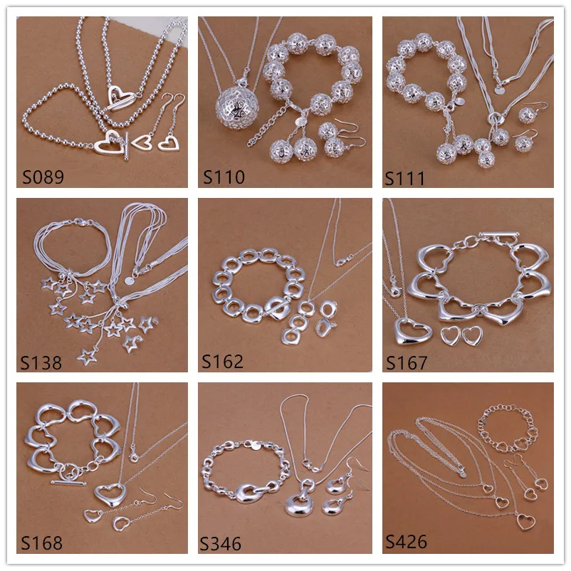 Premium Sterling Silver Jewelry Sets - Mixed Styles, Wholesale of 6 ...