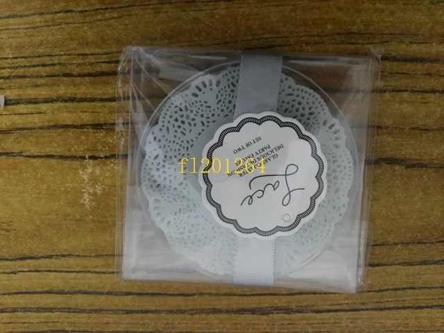 = Fedex Dhl Wedding Favors Gifts Lace Exquisite Frosted Glass Coasters ...