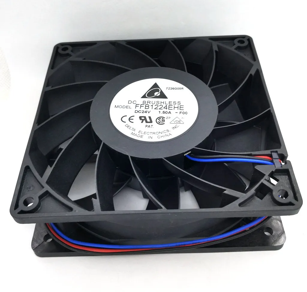 DELTA FFB1224EHE F00 120mm X 120mm X 38mm 24V 1.5A Cooling Fan High ...