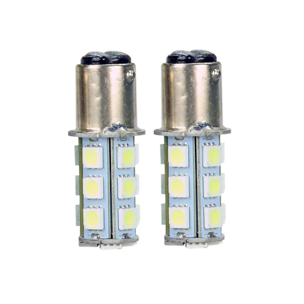 Universal LED Car Bulbs - T25, S25, 1157, BA15S - Bright White 12V ...