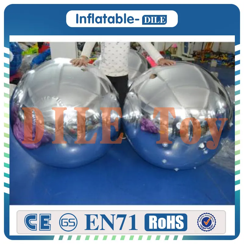 Big Inflatable Balls: 1M Reflective Mirror Balloons For Wedding, Party ...
