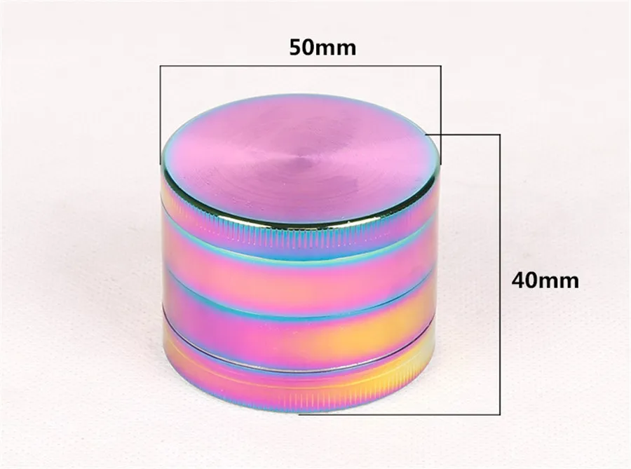 2024 Rainbow Metal CNC SharpStone Grinder | 4 Layer Zinc Alloy Herb ...