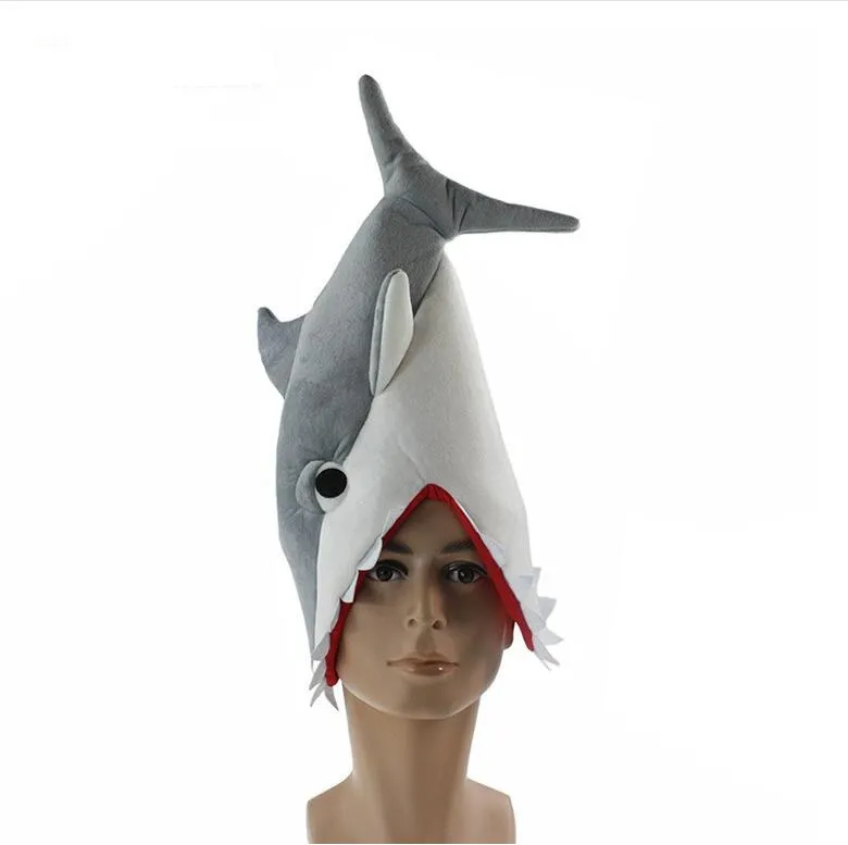 Novelty Shark Costume Hat Shark Hat Fish Cosplay Costume Hat Hallowmas ...