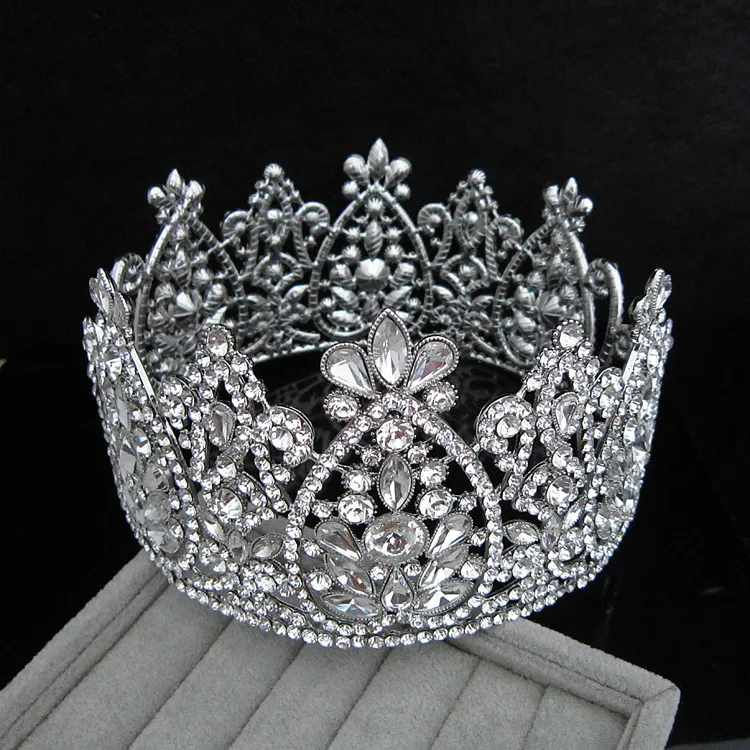 Royal Rhinestone Crystal Queen Crown, Wedding Tiara For Brides From ...