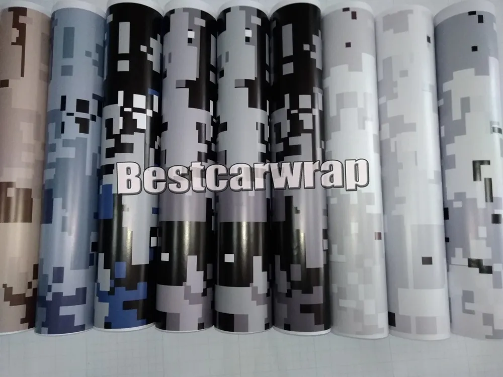 VARIOUS Colors Digital Camo Vinyl For Car Wrap With Air Release Ubran ...