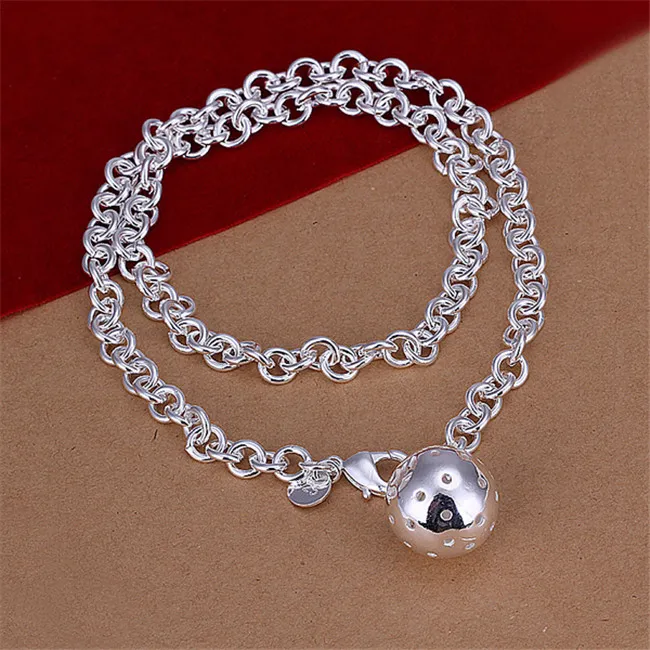 Hot Sale Lob Necklace Sterling Silver Plate Necklace STSN045,Brand New ...